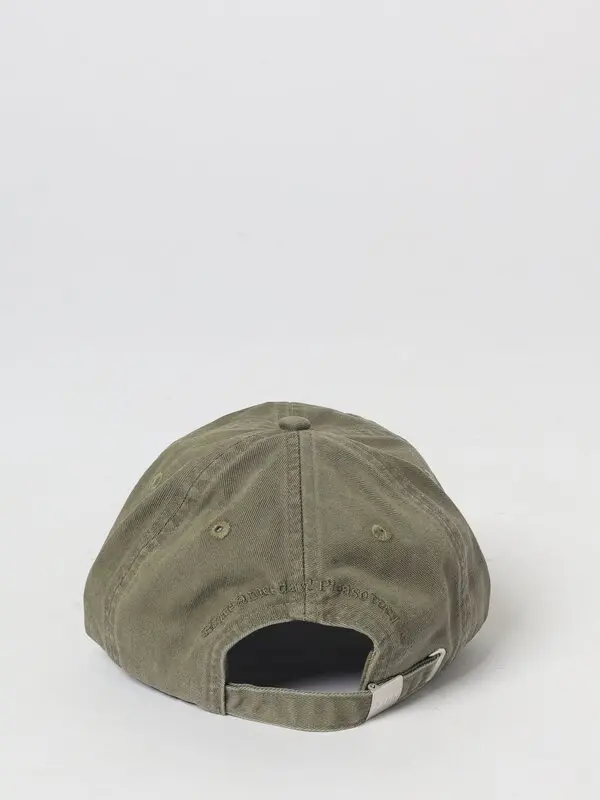 GANNI Embroidered Baseball Cap - Green