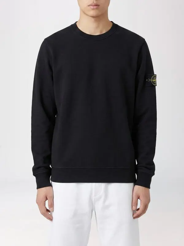 Stone Island Crew Neck Sweatshirt - Black