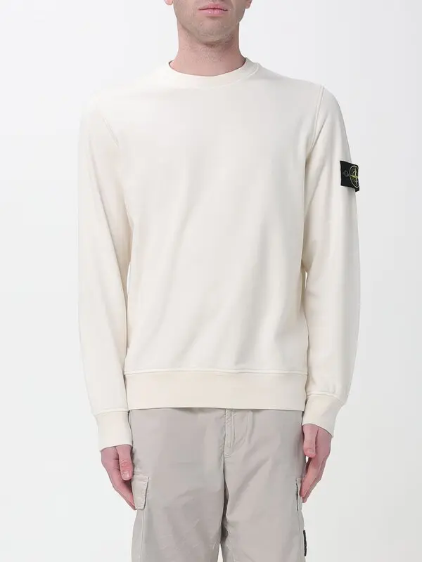 Stone Island Crew Neck Sweatshirt - Ivory