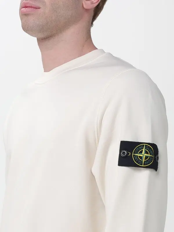 Stone Island Crew Neck Sweatshirt - Ivory