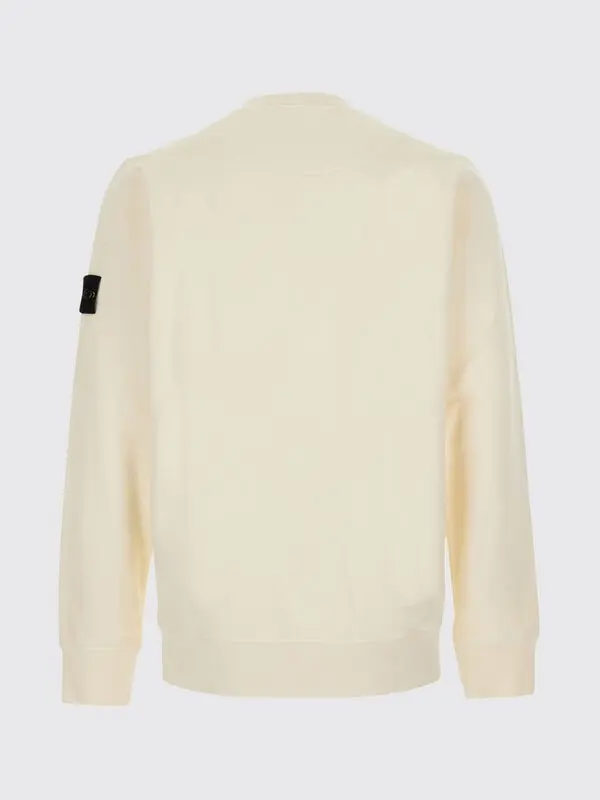 Stone Island Crew Neck Sweatshirt - Milk