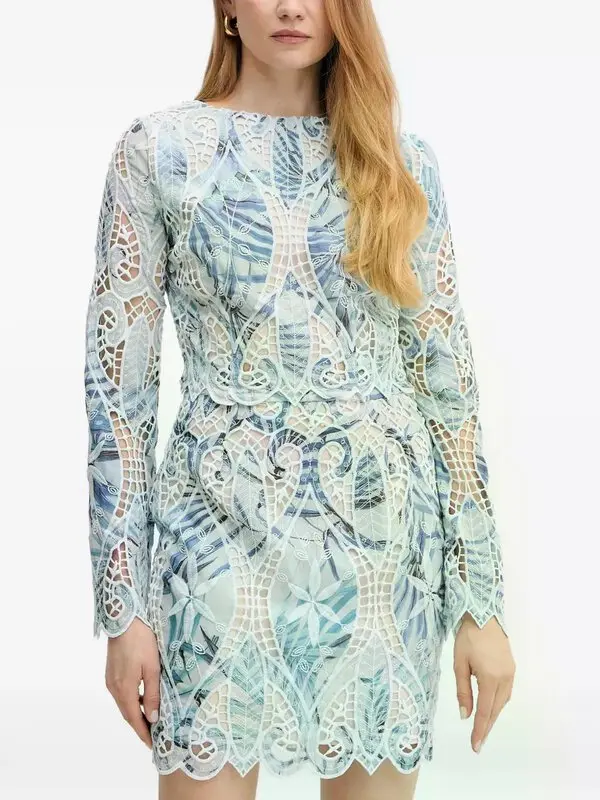 guess blue lace dress Blue Aria Denim Midi Dress main image 1