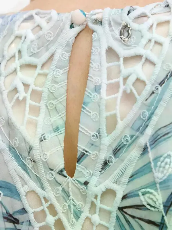 Guess Mini Lace Dress In Blue - 41% Off | Editorialist