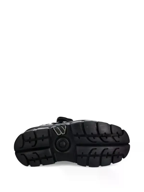 NEW ROCK Platform Lace-up Trainers - Black