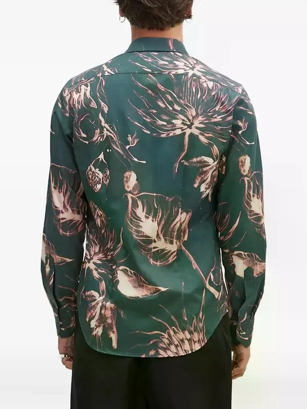 Paul Smith Floral-print Long-sleeved Shirt