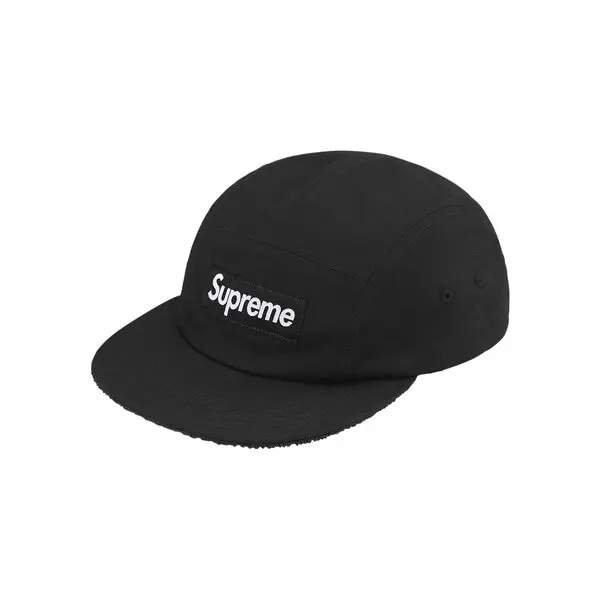 Supreme Reversible Terry Camp Cap - Black