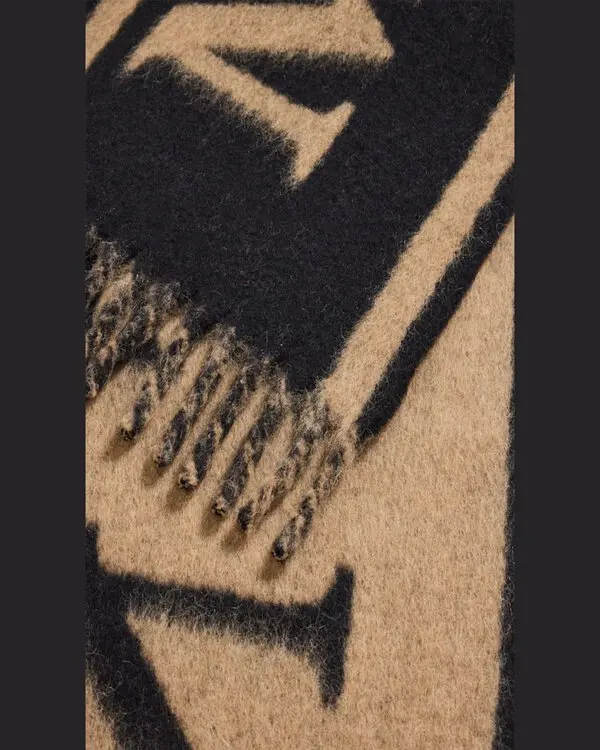 Alexander McQueen Wool-blend Logo Jacquard Scarf