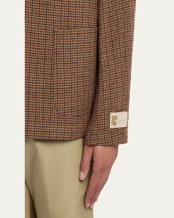 Massimo Alba Gstaad Wool Nehru Jacket