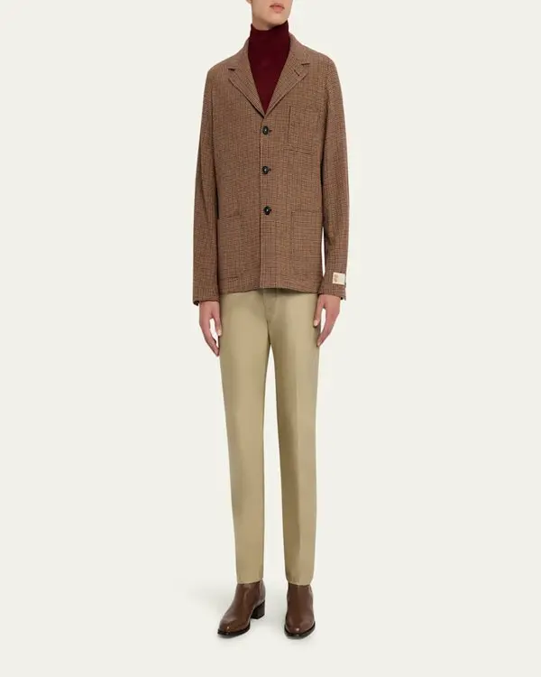 Massimo Alba Gstaad Wool Nehru Jacket