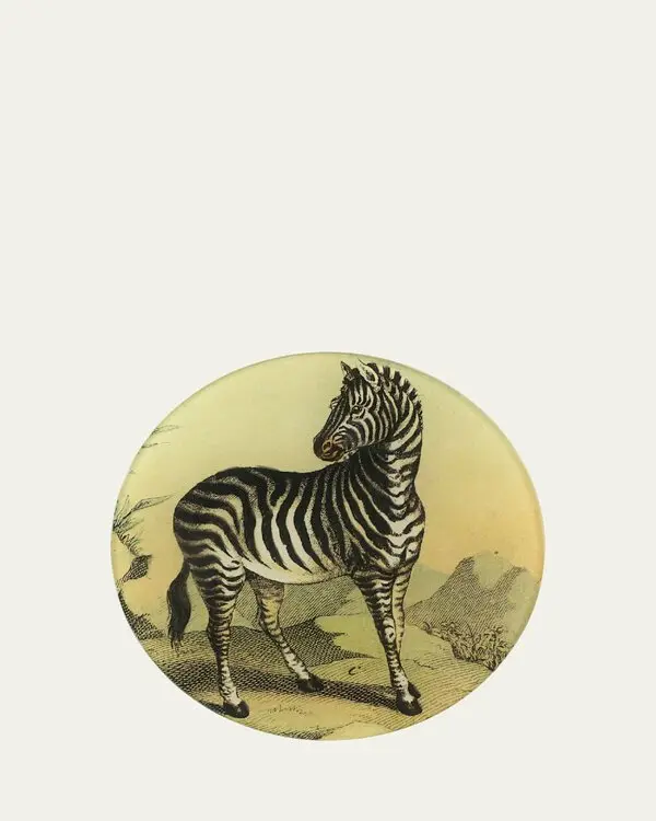 JOHN DERIAN Zebra 118 Decorative Plate - Multi