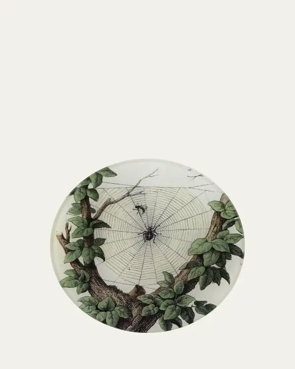 JOHN DERIAN Leafy Web Decorative Plate - Multi