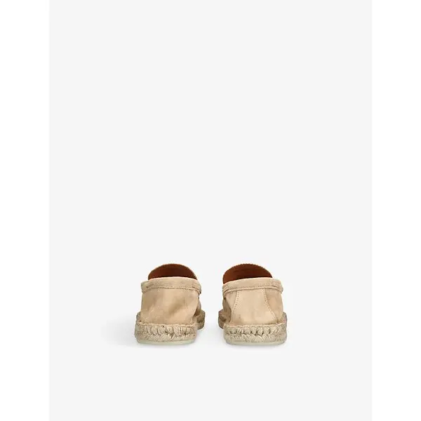 AURELIEN Beachside Suede And Jute Loafers - Beige
