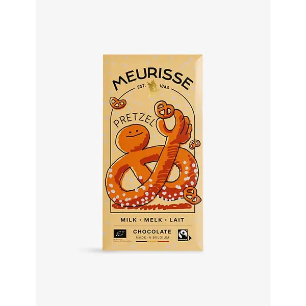 MEURISSE Milk Chocolate With Pretzels 100g - One-color