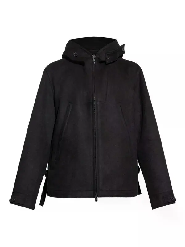 Y3 Hooded Zip-front Jacket