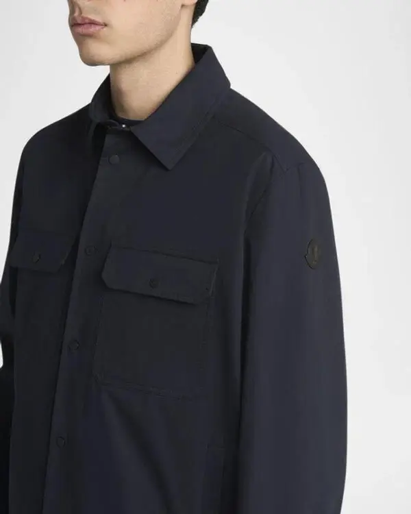 Moncler Apos;s Gabardine Snap-front Overshirt