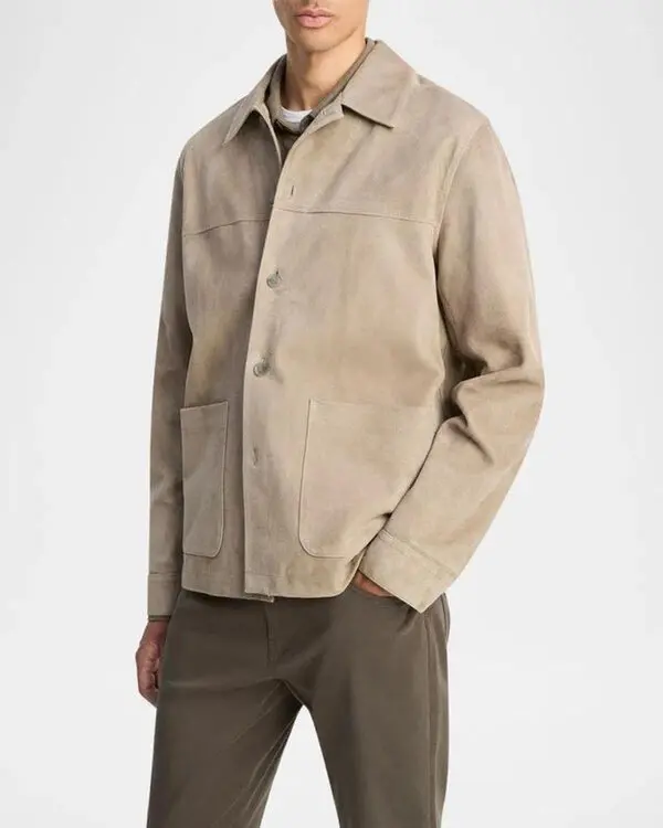 Vince Suede Shirt Jacket