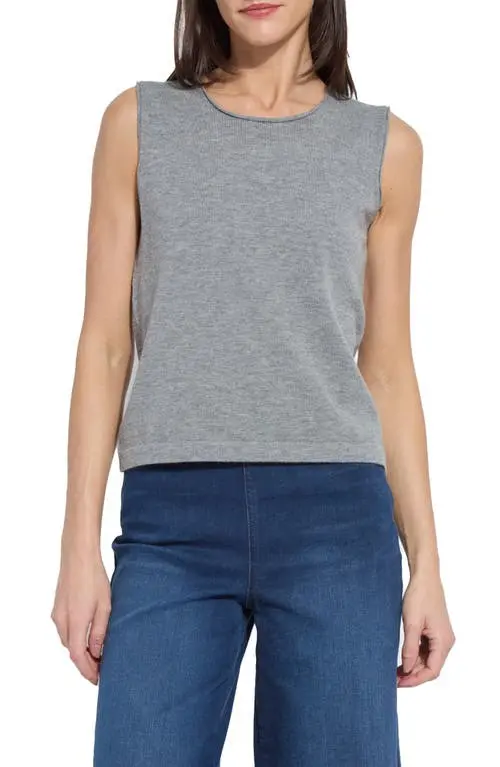 Lyssé Cosette Washable Merino Wool Tank - Heather Cloud