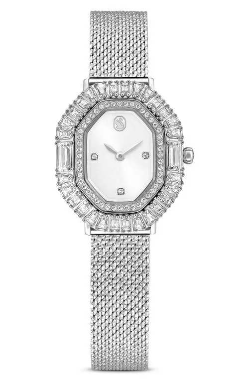 SWAROVSKI Matrix Octagon Mesh Strap Watch - Silver