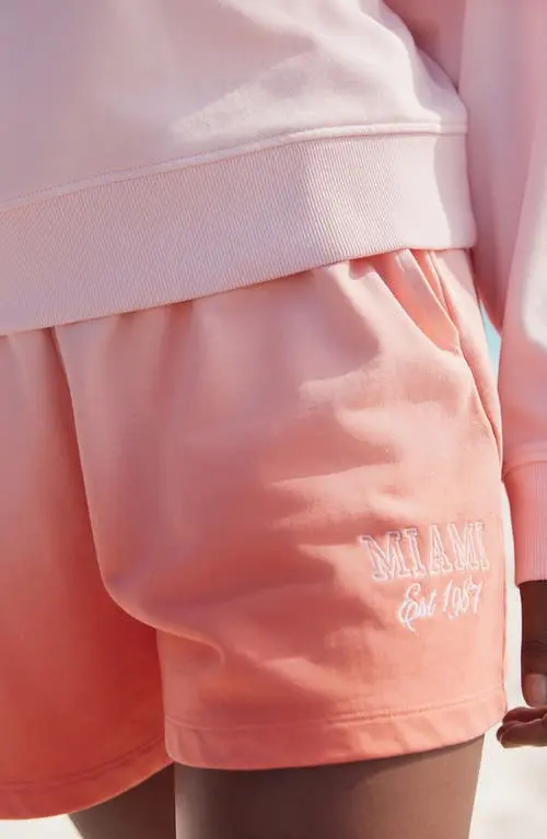NEXT Ombré Fleece Sweat Shorts - Orange
