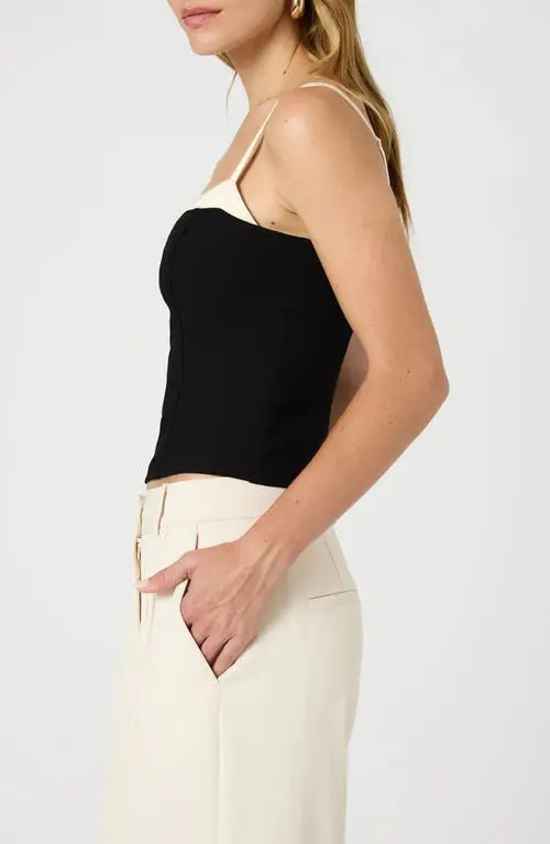 French Connection Azra Strappy Corset Crop Top