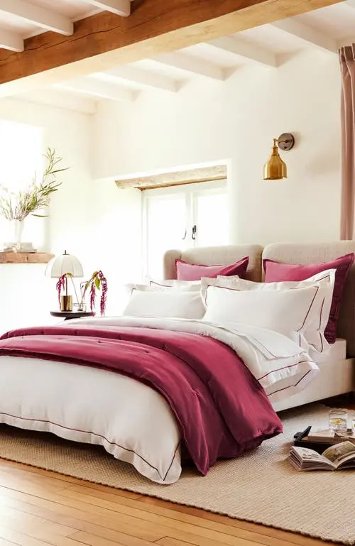 CHRISTY Premium Luxury Sateen Cotton Duvet Cover Sets - Fuchsia