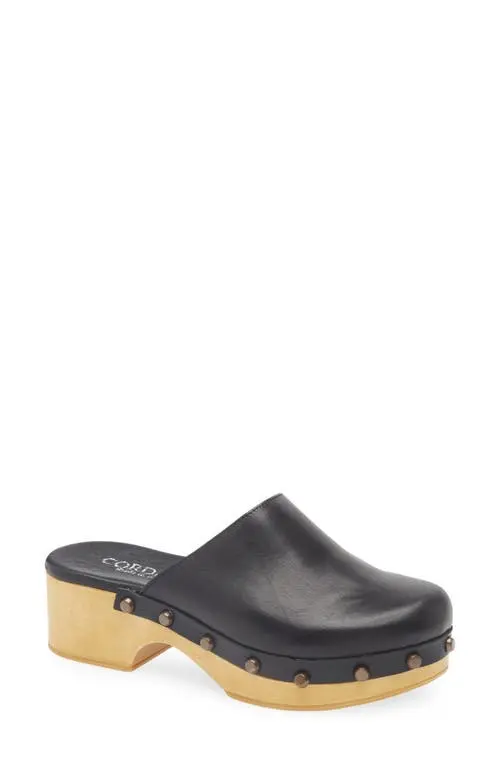 Cordani Wilka Platform Mule - Black Leather