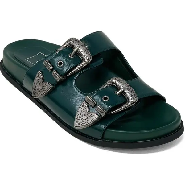 SHU SHOP Dolly Two-strap Sandals - Dark Green