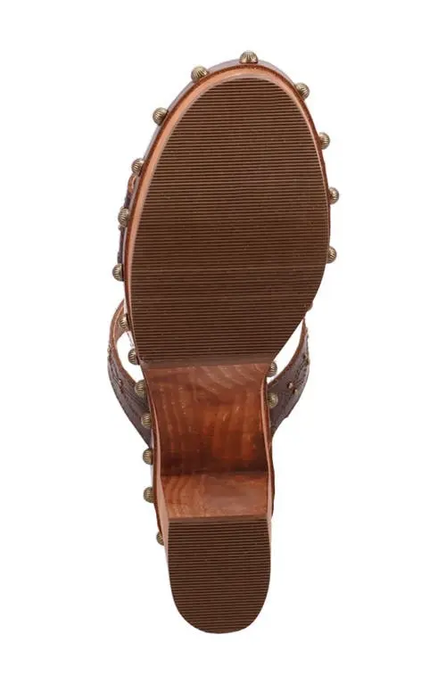 DINGO Chateau Platform Wedge Sandal - Brown