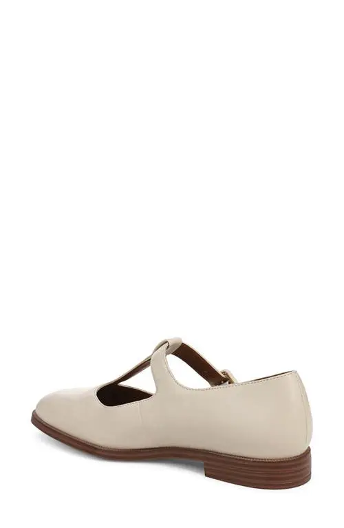 Franco Sarto Kenley T-strap Flat - Ivory White