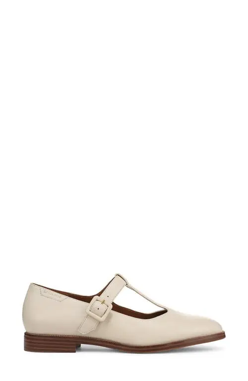 Franco Sarto Kenley T-strap Flat - Ivory White