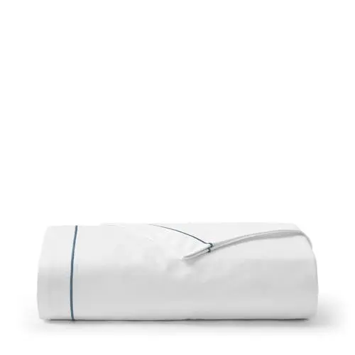 CHRISTY Premium Luxury Sateen Cotton Flat Sheets - Blue