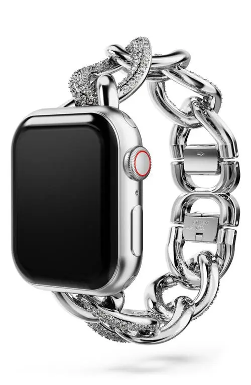 SWAROVSKI Sparkling Chain 20mm Apple Watch Bracelet - Silver