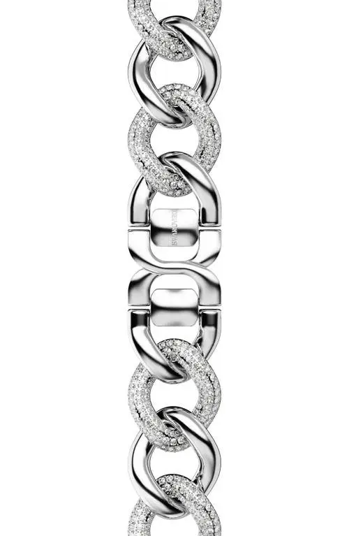 SWAROVSKI Sparkling Chain 20mm Apple Watch Bracelet - Silver