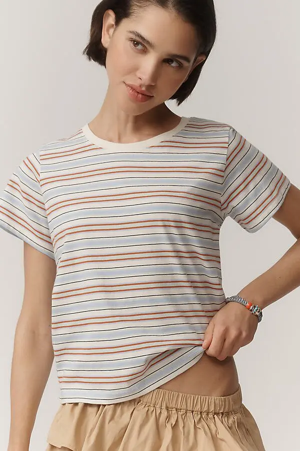 Anthropologie Cotton T-shirt - Talula Stripe