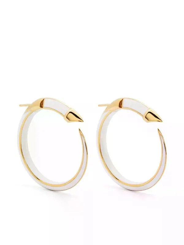 SHAUN LEANE Large Sabre Solis Hoop Earrings - Gold