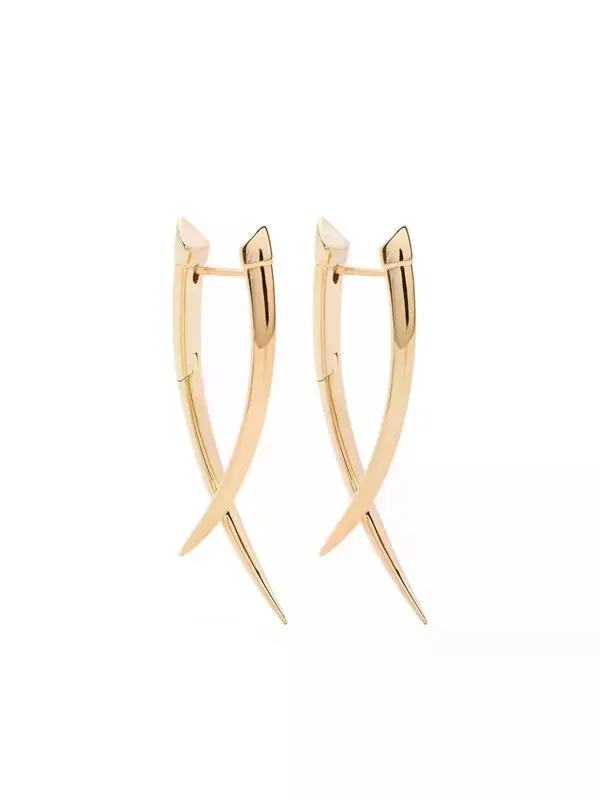 SHAUN LEANE Sabre Crossover Earrings - Gold