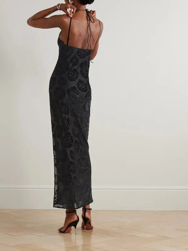 SIR. Vittoria Devoré-velvet Gown