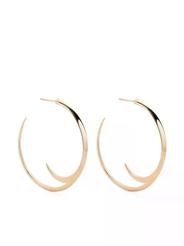 SHAUN LEANE Large Talon Cat Claw Hoop Earrings - Gold