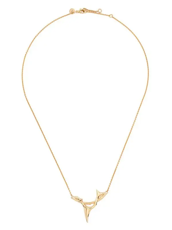 SHAUN LEANE Rose Thorn Branch Pendant Necklace - Gold