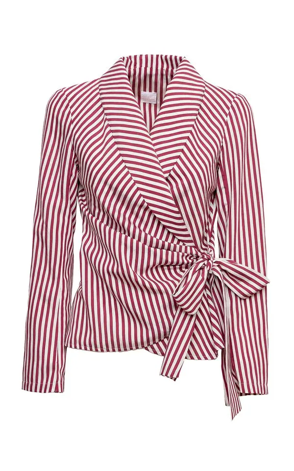 Loretta Caponi Calypso Pinstripe Top