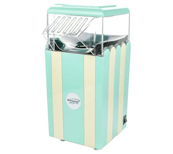 BRENTWOOD Classic Striped 8-cup Hot Air Popcorn Maker - One-color