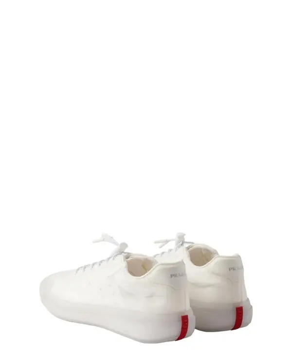 Prada Technical Fabric Sneakers - White