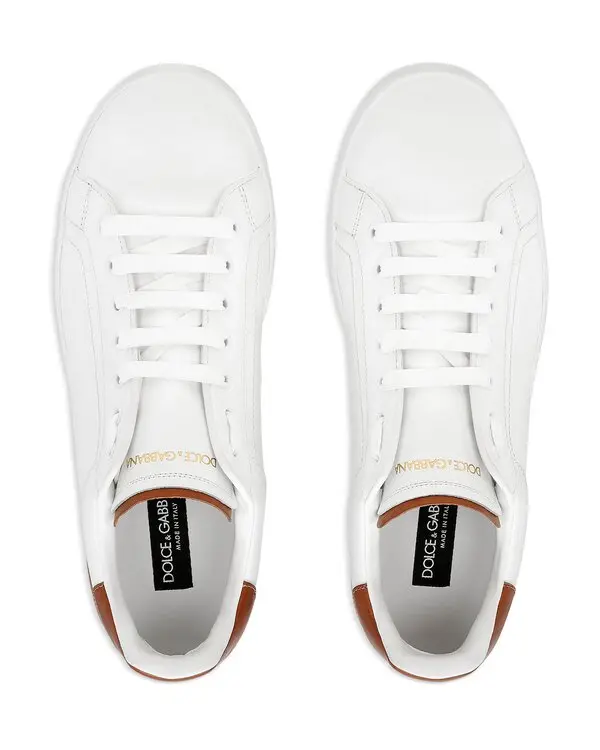 Dolce & Gabbana Leather Sneakers - Cuoio