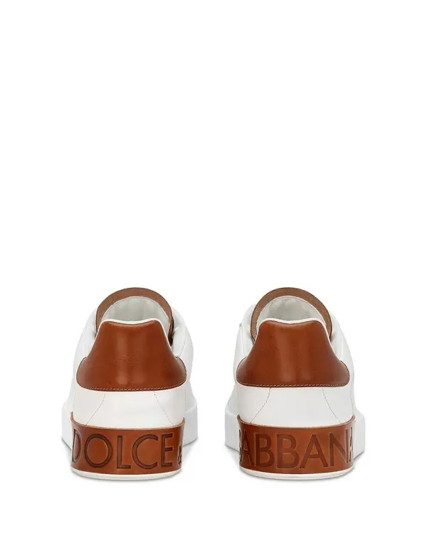Dolce & Gabbana Leather Sneakers - Cuoio