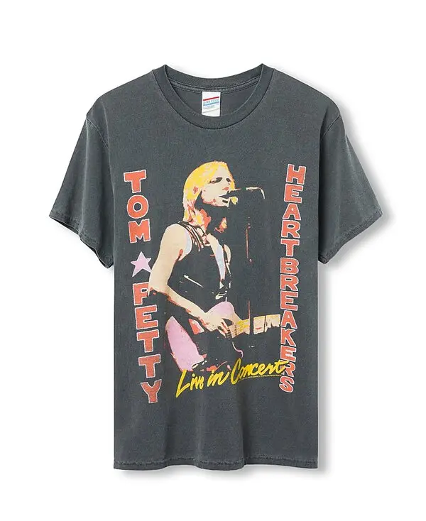 Junk Food Clothing Tom Petty Live In Concert Flea Market Tee - Black