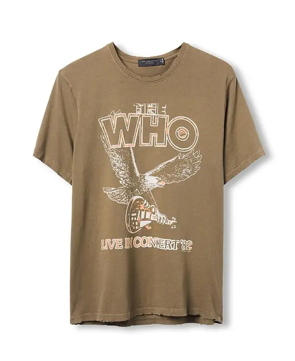 Junk Food Clothing The Who Live In Concert '82 Vintage Tee - Washed Leather