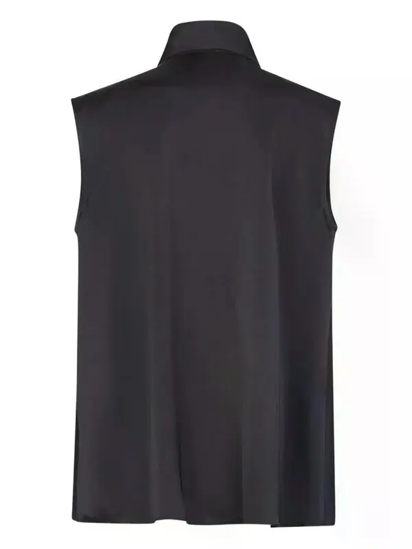BLANCA VITA Lavallière-collar Top - Blue