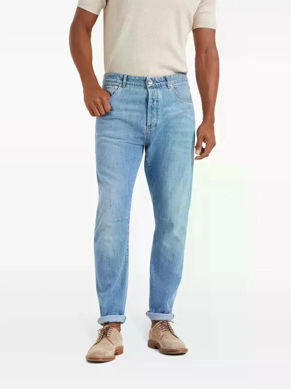 Brunello Cucinelli Stonewashed Straight-leg Jeans