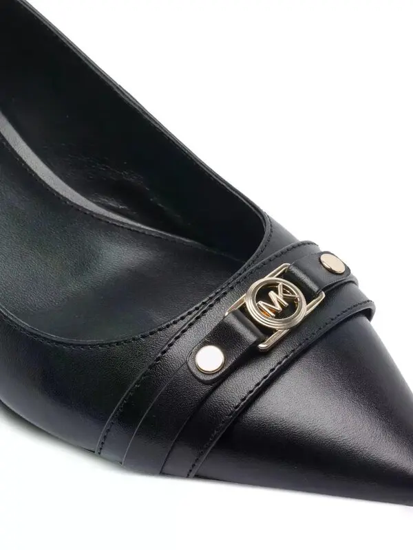 Michael Kors 45mm Logo-plaque Pointed-toe Pumps