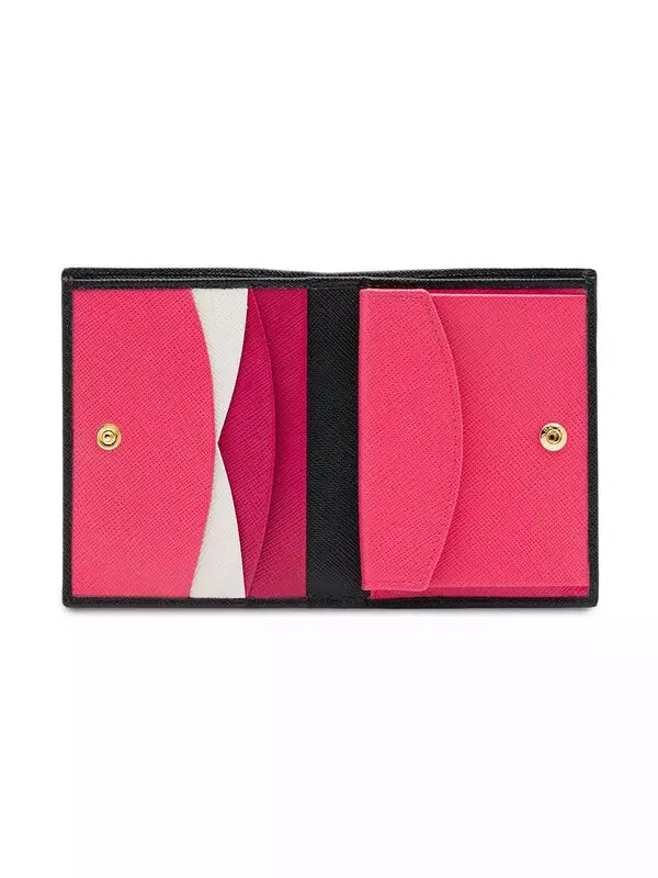 Prada Small Logo-plaque Folding Wallet